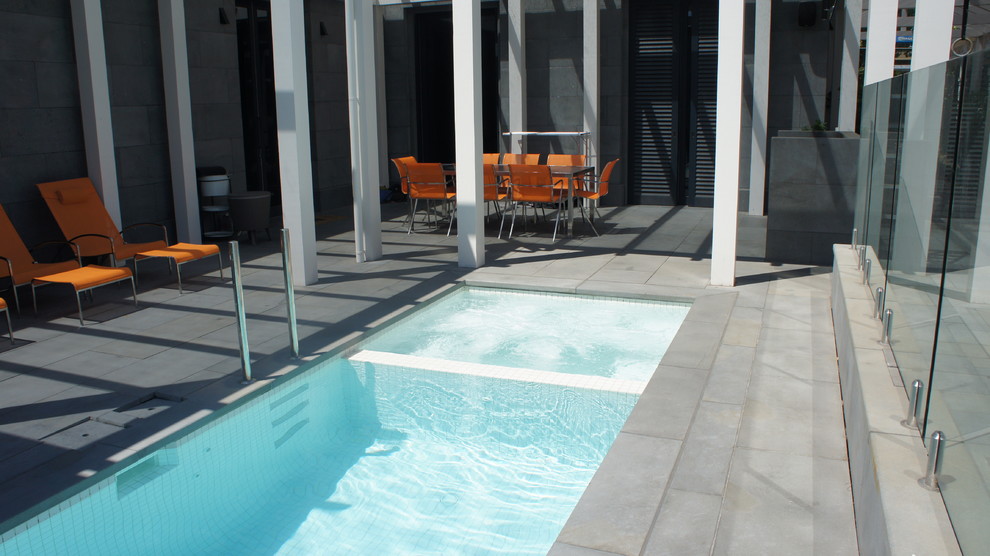 Armadale Lap Pool and Spa - Contemporary - Pool - Melbourne - by ...