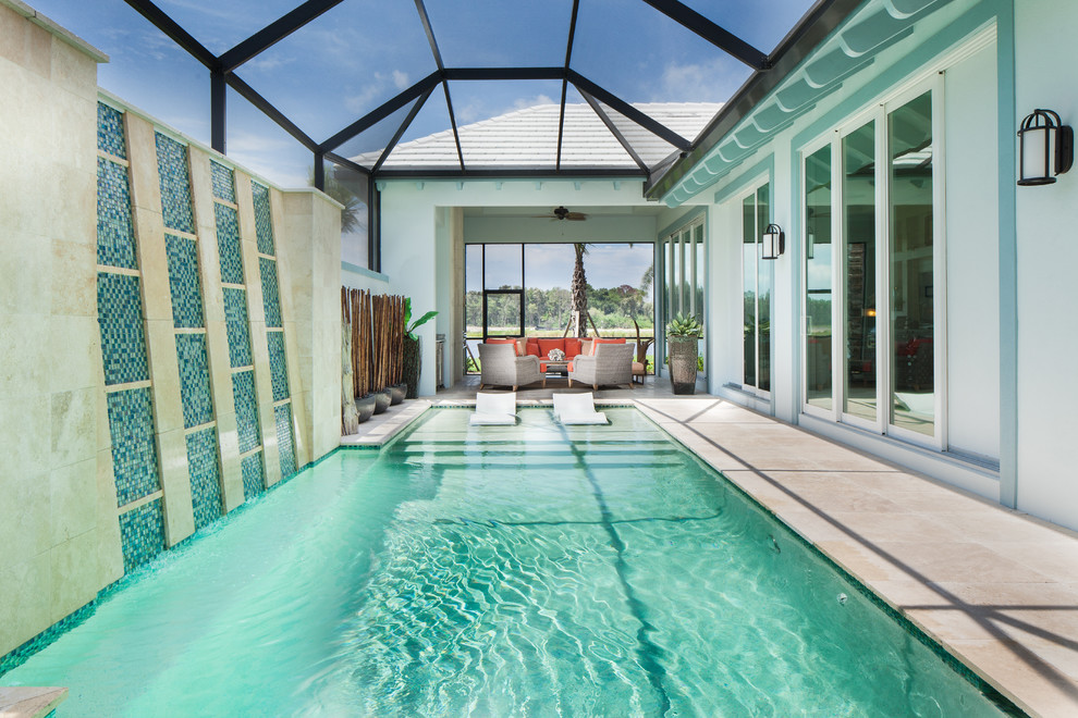 Asian Inspired Courtyard - Asian - Pool - Miami - by Knaak Design Group ...