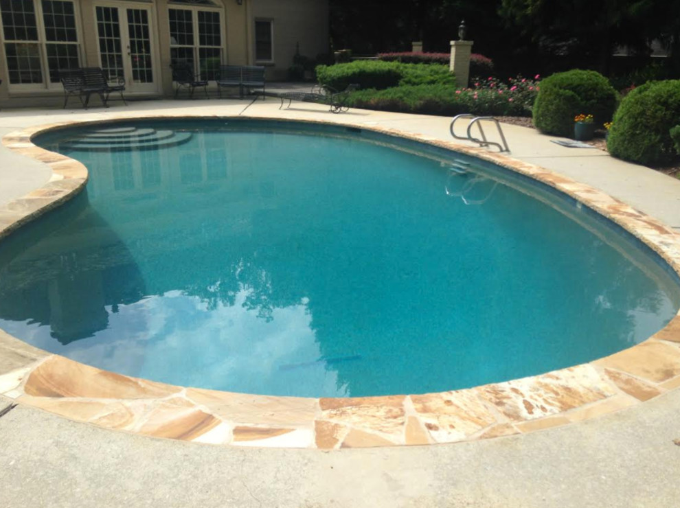 Atlanta Metro Custom Pool Renovations Caribbean Blue Pebbletec