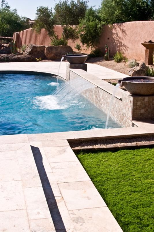 Authentic Durango Stone™ Pool & Water Feature - Traditional - Pool ...