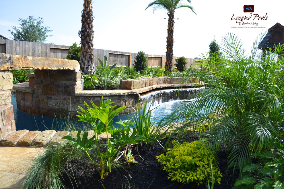 Award Winning Pool Cross Creek Ranch~(S) - Tropical - Pool - Houston ...