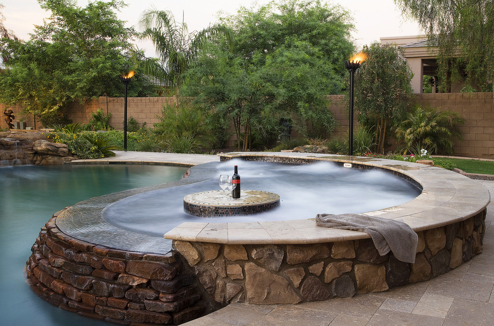 Award Winning Pool Featuring Appalachian Field Stone Siding - Coronado ...