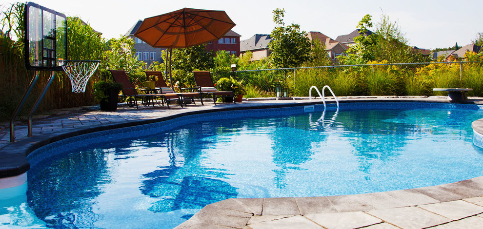 Backyard Blast - Cottage Inspired Pool! - Tropical - Pool - Toronto ...