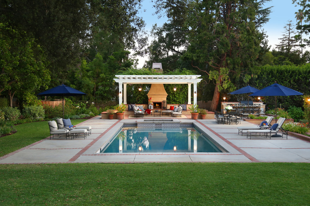 Backyard Getaway - Traditional - Pool - Los Angeles - by Cynthia ...