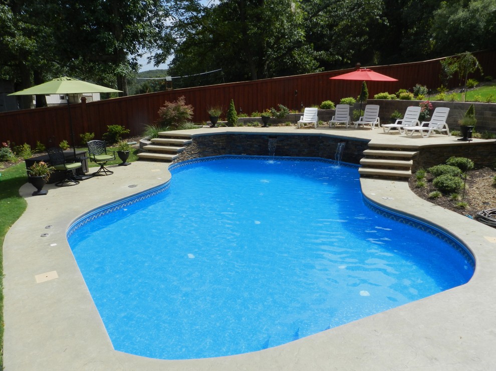 Backyard Paradise - Modern - Pool - Other - by BURTON POOLS & SPAS | Houzz
