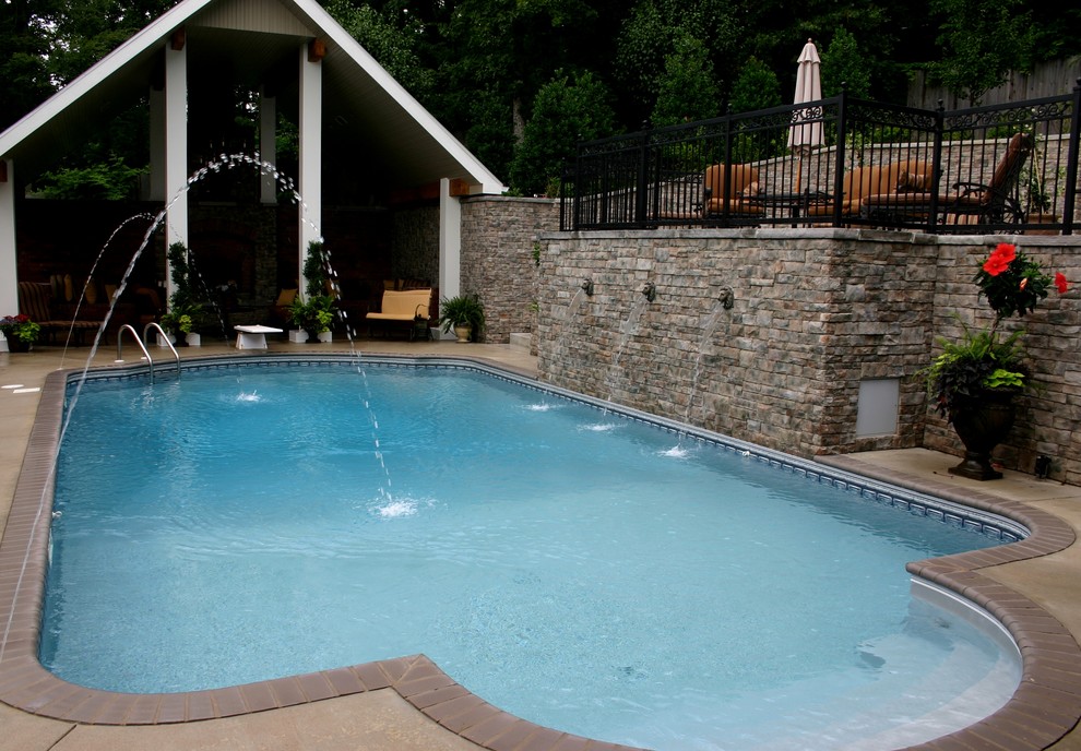 Backyard Paradise - Modern - Pool - Other - by BURTON POOLS & SPAS | Houzz