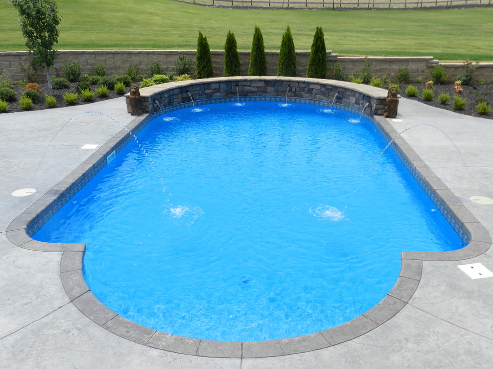 Backyard Paradise - Modern - Pool - Other - by BURTON POOLS & SPAS | Houzz