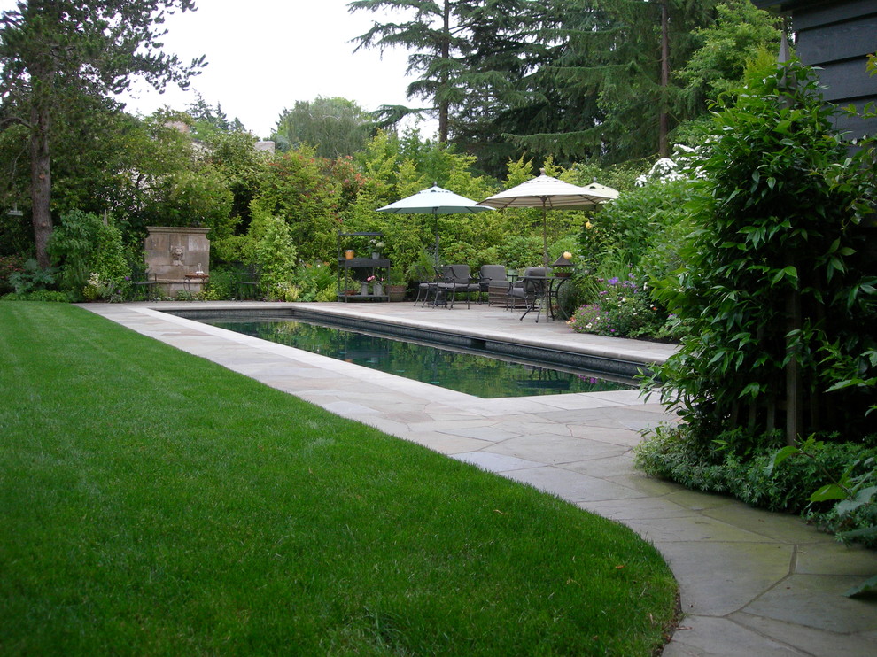 Backyard pool and lounge - Traditional - Pool - Seattle - by Chris ...