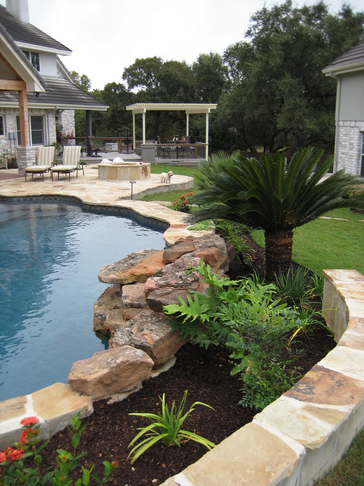 Backyard Putting Green and Pool - Traditional - Pool - Austin - by ...