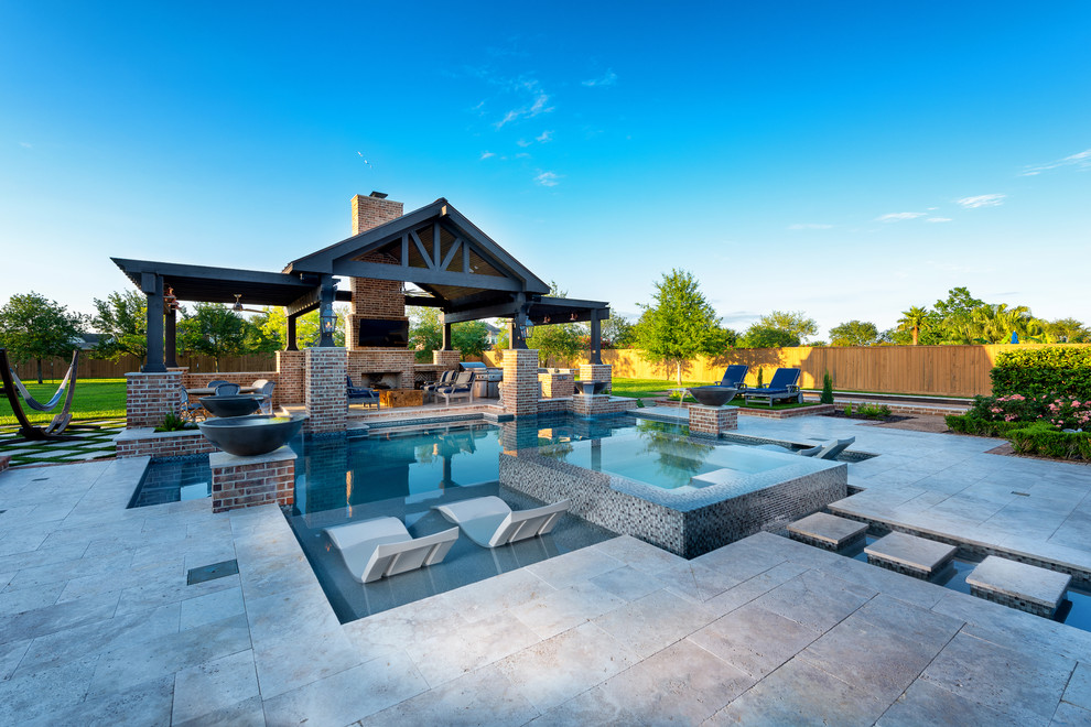 Backyard Resort League City, Texas - Traditional - Pool - Houston - by ...
