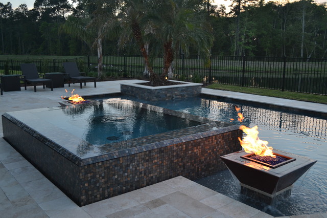 Backyard Swimming Pools - Contemporary - Pool - Jacksonville - by ...