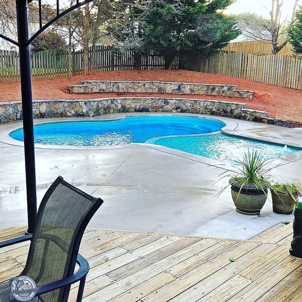 Backyard Transformation - Traditional - Pool - Charlotte - by ...