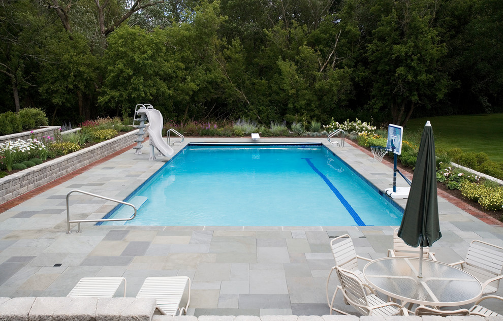 Barrington Hills, IL Lap Swimming Pool - Rustic - Pool - Chicago - by ...