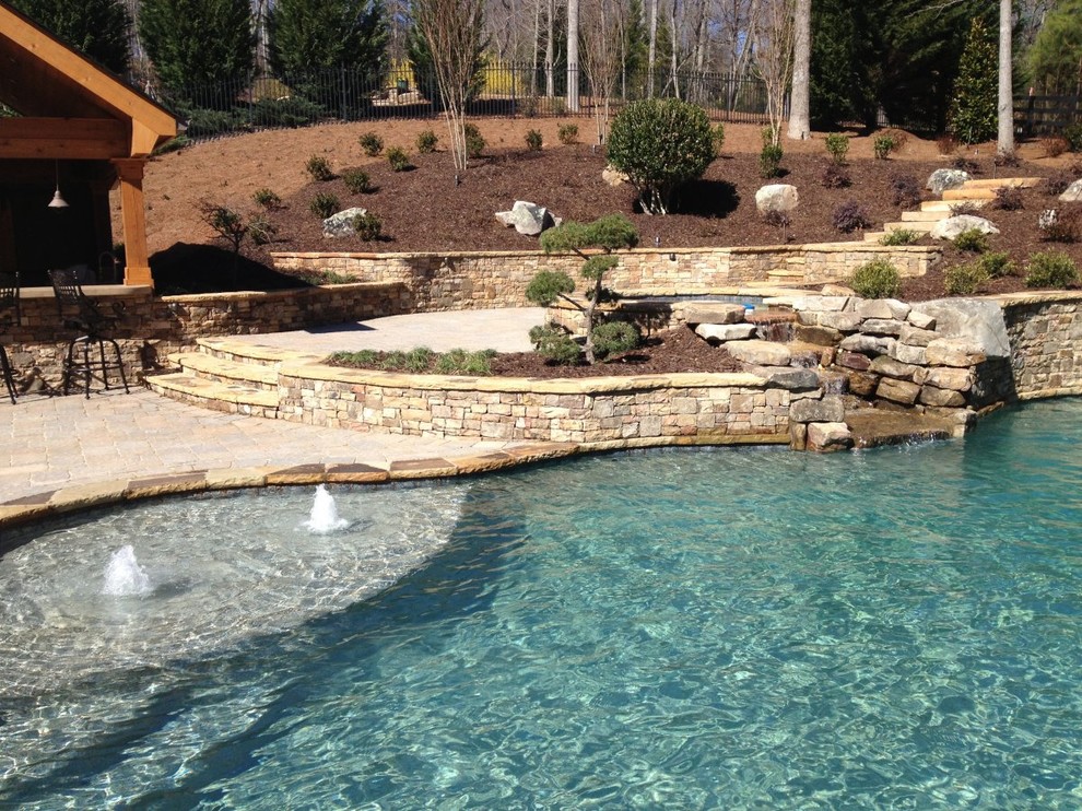 Bartlone's Backyard Paradise in Milton - Traditional - Pool - Atlanta ...