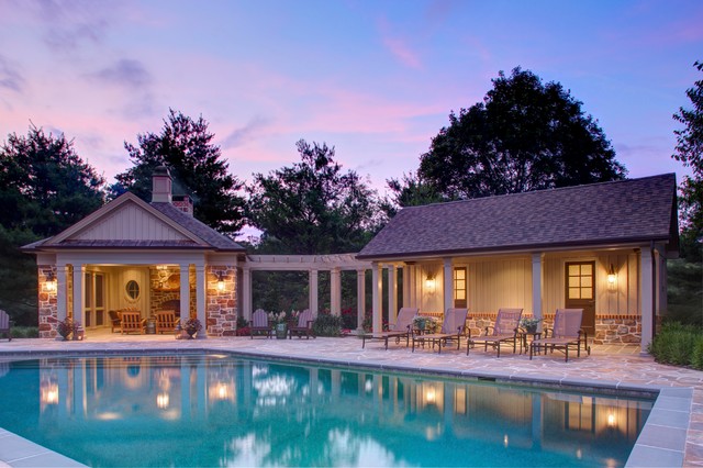 Bath house and Pavilion - Campagne - Piscine - Baltimore - par Patrick ...