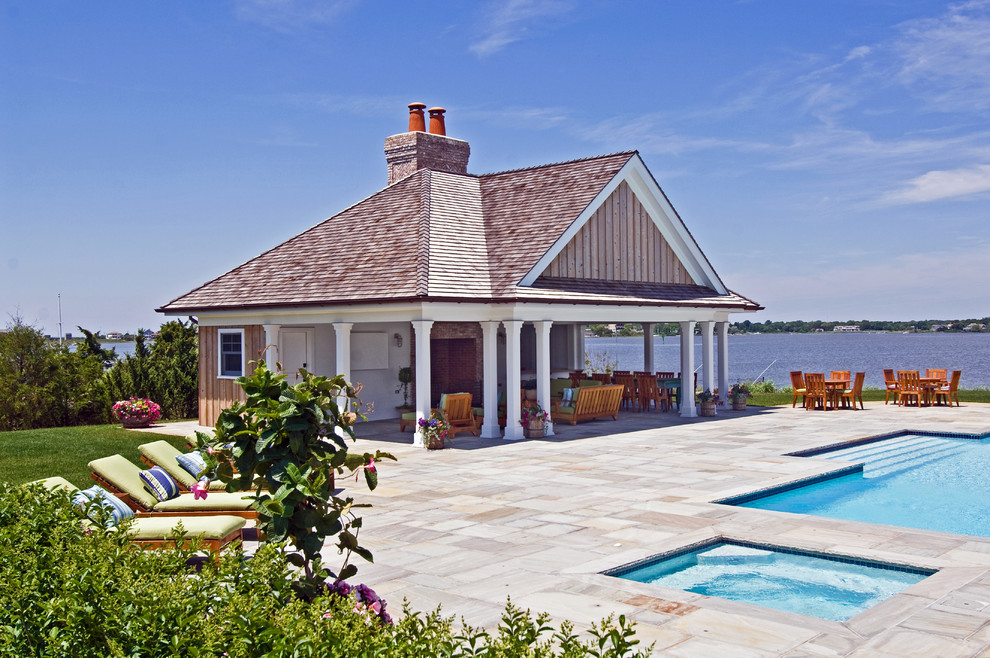 Bayfront Hamptons Cabana - Beach Style - Pool - New York - by Hamptons ...