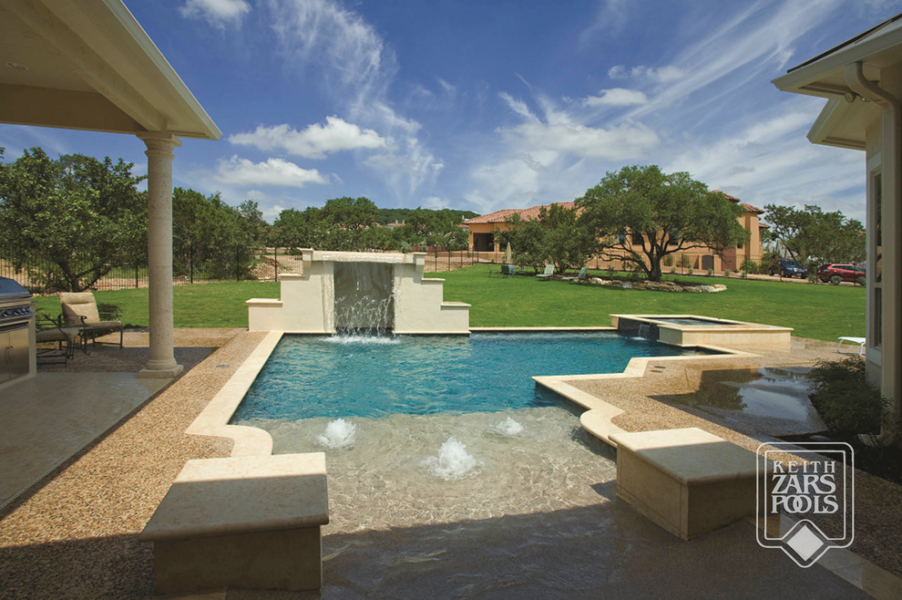 Beach Entry Pools - Beach Style - Pool - Austin - by Keith Zars Pools ...