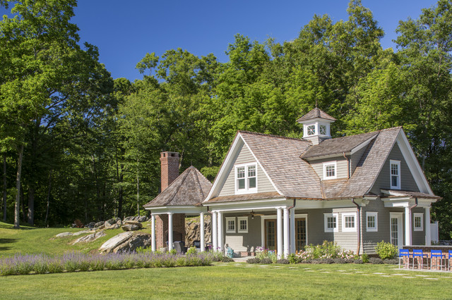 Bedford Pool House - Victorian - Swimming Pool & Hot Tub - New York ...