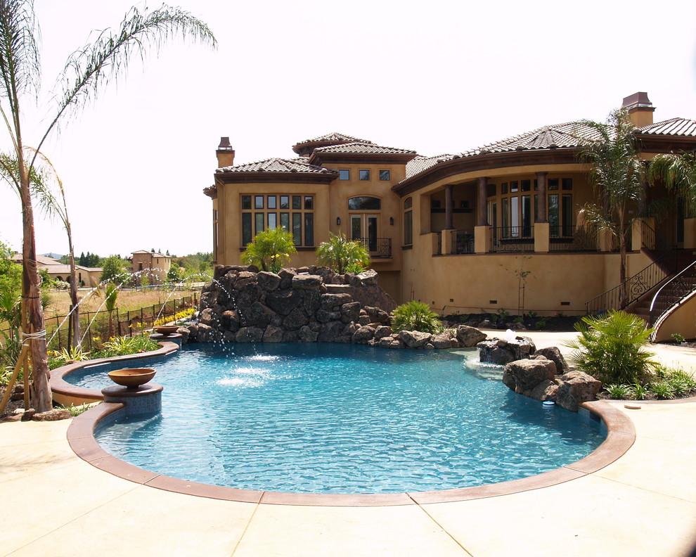 Bella Terra - Tropical - Pool - Sacramento - by Exotic Pools | Houzz