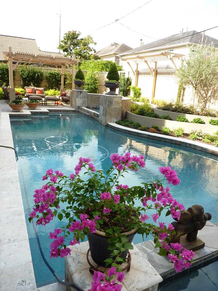Bellaire Pool and Landscape - Mediterranean - Pool - Houston - by ...