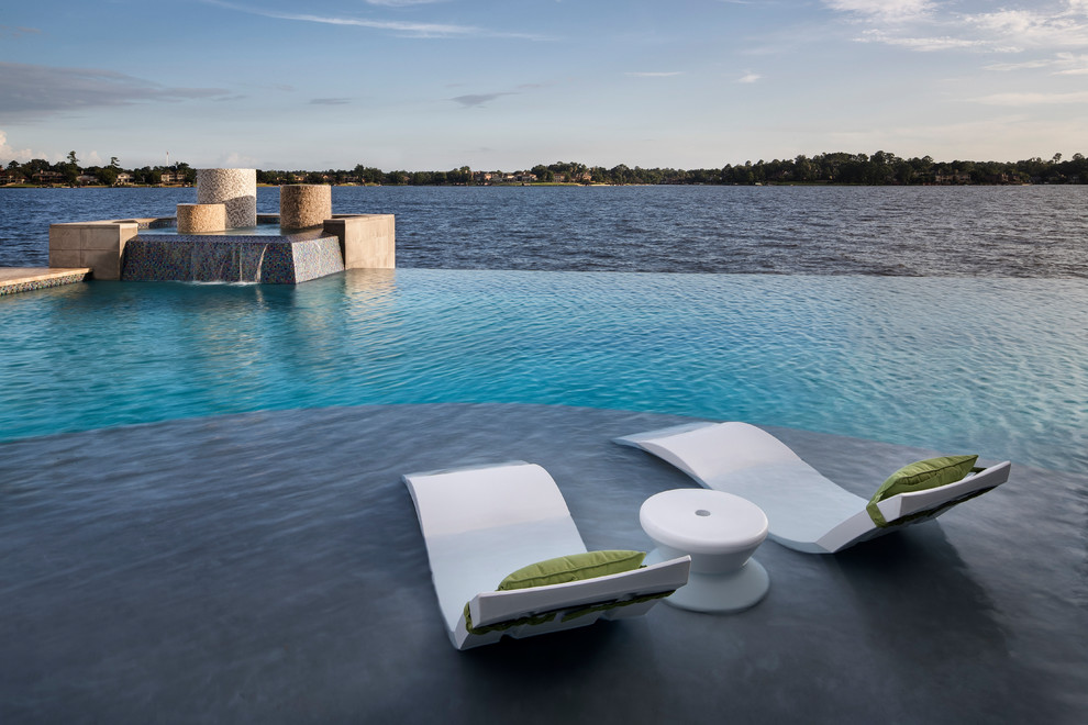Bentwater Lakehouse - Contemporary - Pool - Houston - by JAUREGUI ...