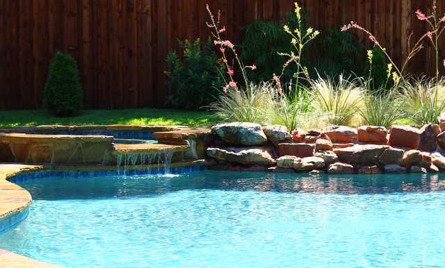 Black - Traditional - Pool - Dallas - by Premier Pools & Spas - Dallas ...