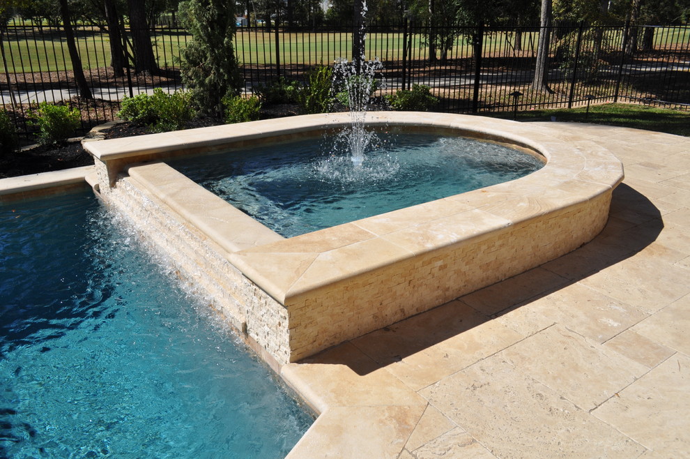 Blackwell-Blue Granite Pebble Sheen - Pool - Houston - by Supreme Pools ...