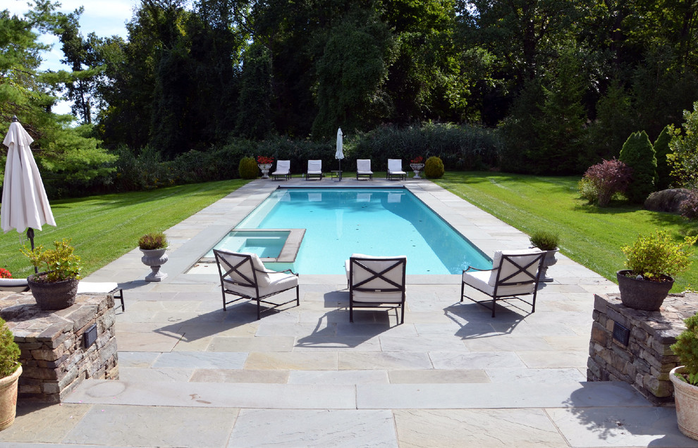 Bluestone Pool - Traditional - Pool - New York - by Bedford Stone ...