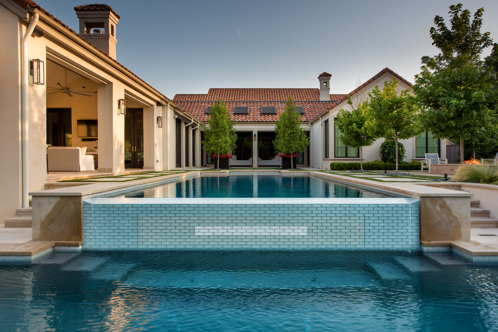 Bluffview Infinity Edge and Lap Pool - Modern - Pool - Dallas - by Pool ...