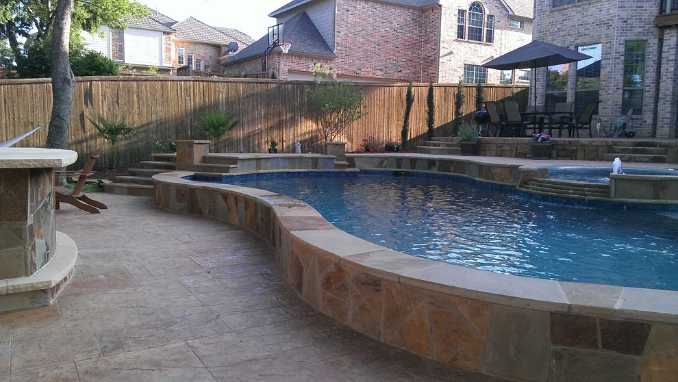 BMR Pool and Patio Swimming pools - Rustic - Pool - Dallas - by BMR ...