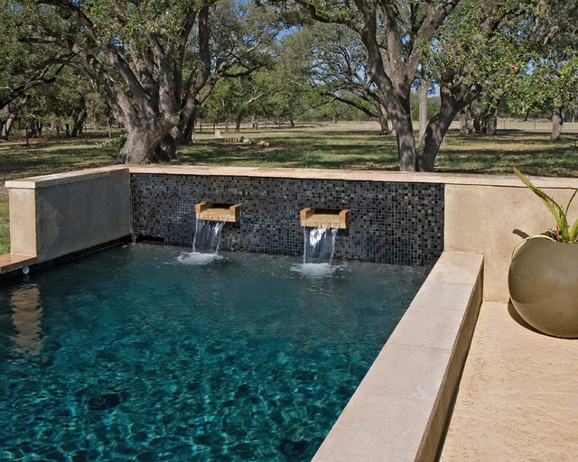Boerne Ranch Pool - Modern - Pool - Austin - by Land Design | Swimming ...