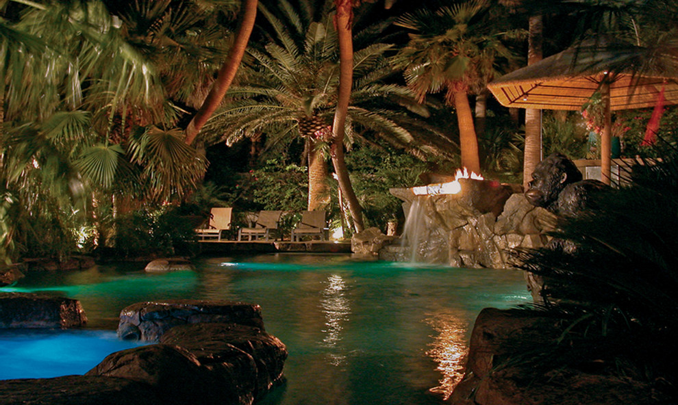 Bora Bora - Tropical - Pool - Los Angeles - by Allstate Pools & Spas ...