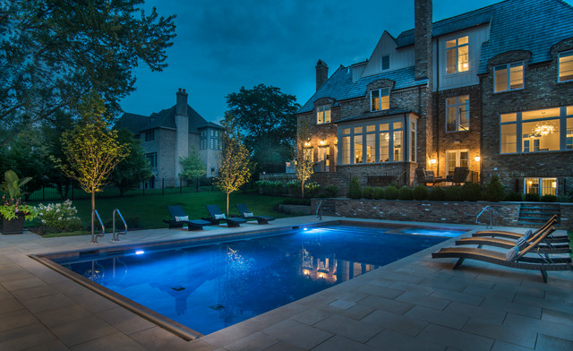 Burr Ridge, IL Swimming Pool, Spa, Sunshelf with Automatic Pool Cover ...