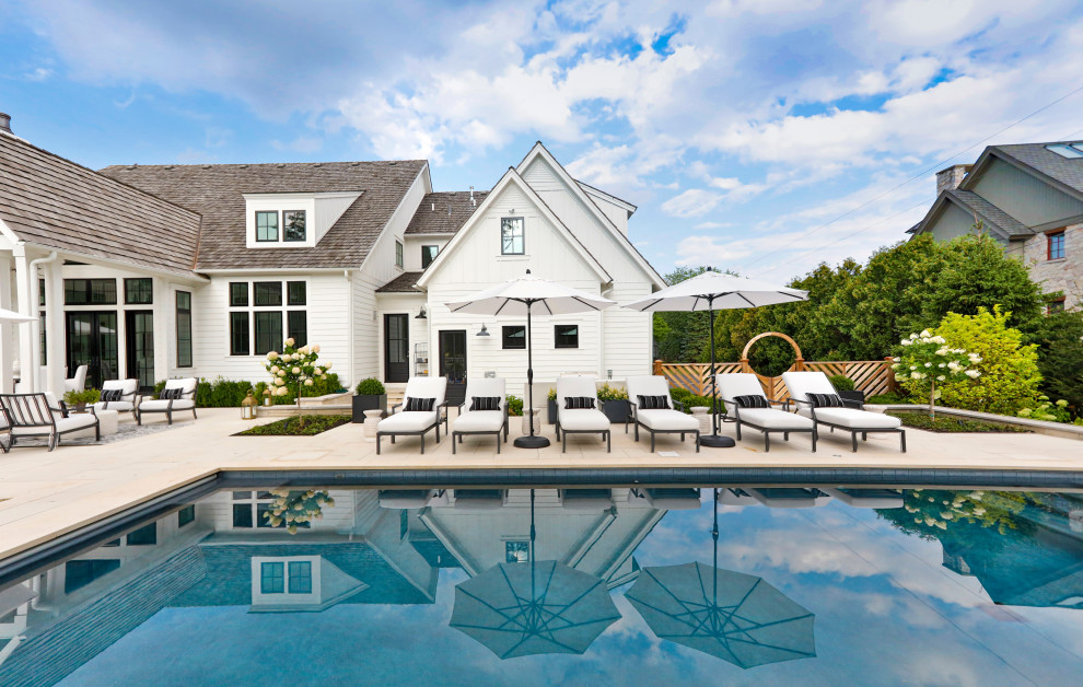 Burr Ridge Swimming Pool and Hot Tub Project - Traditional - Pool ...