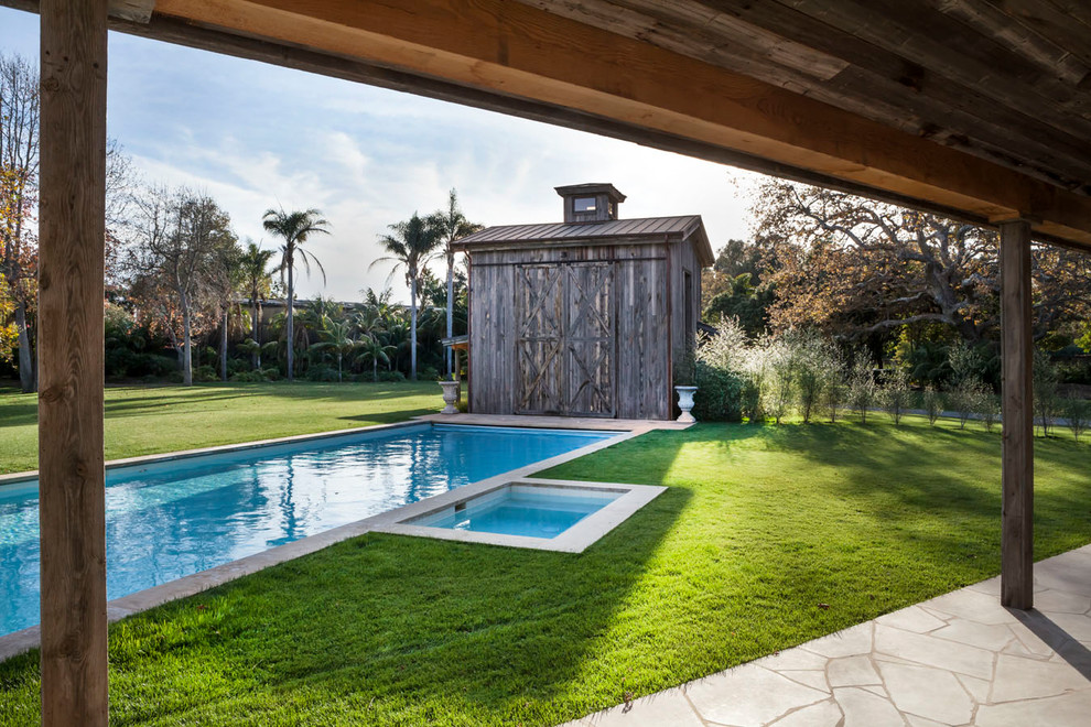 Busch Modern Farmhouse - Farmhouse - Pool - Los Angeles - by Burdge ...