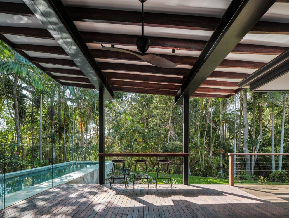 Byron Bay Tropical Lap Pool - Space Studio - Tropical - Pool - Gold ...