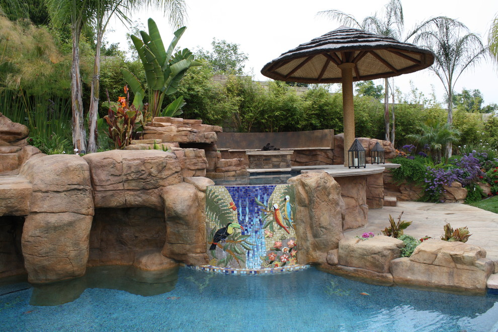 Cabo Style - Tropical - Pool - Los Angeles - by Green Scene Landscaping ...