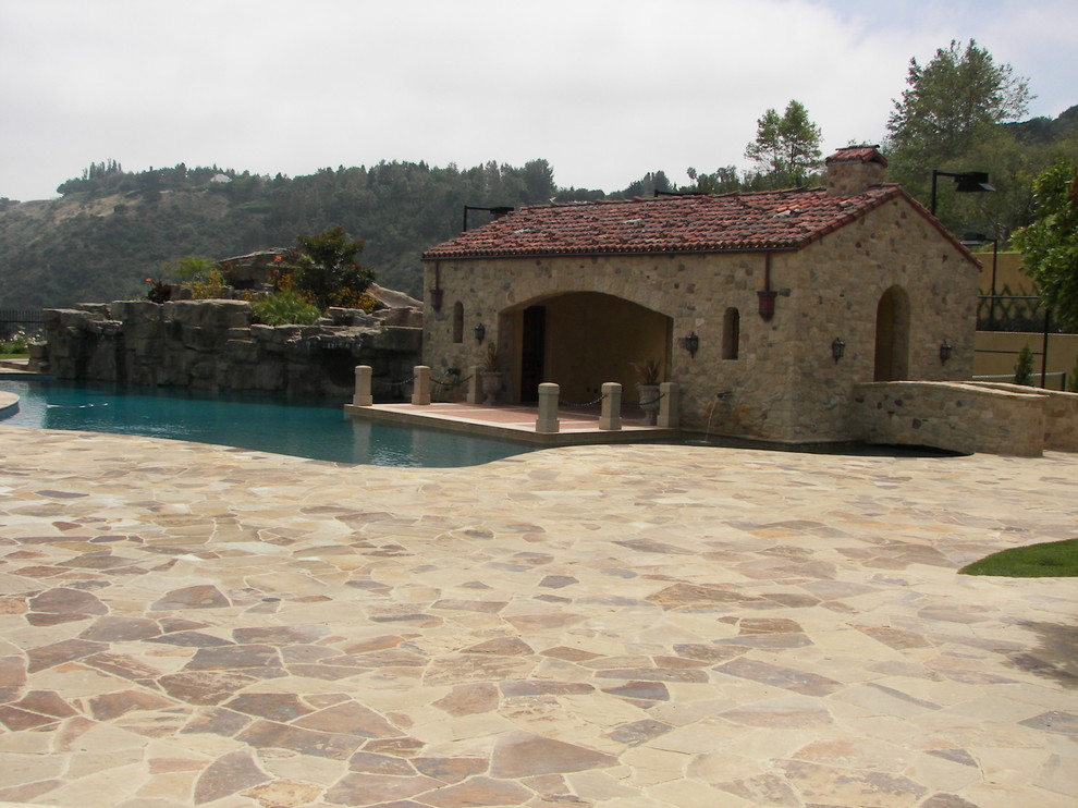 Cambridge Sandstone Paving - Traditional - Pool - Los Angeles - by KGO ...
