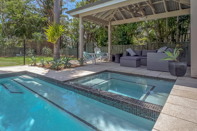 Camp Hill - Pool + Spa - Tropical - Pool - Brisbane - by User | Houzz