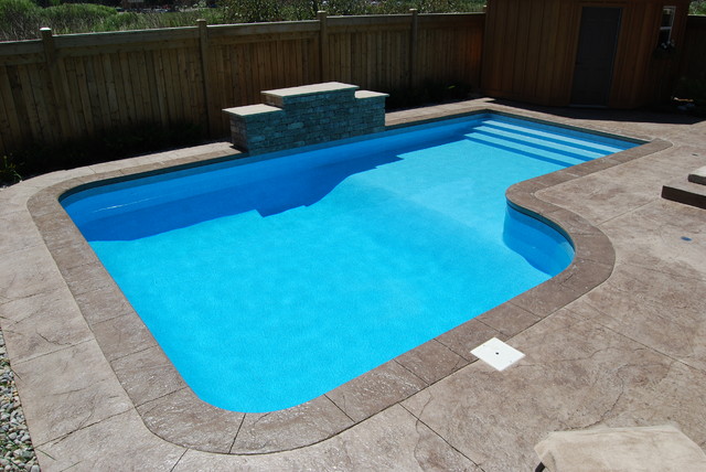 Cantilever Concrete Coping Edges - Traditional - Pools & Hot Tubs ...