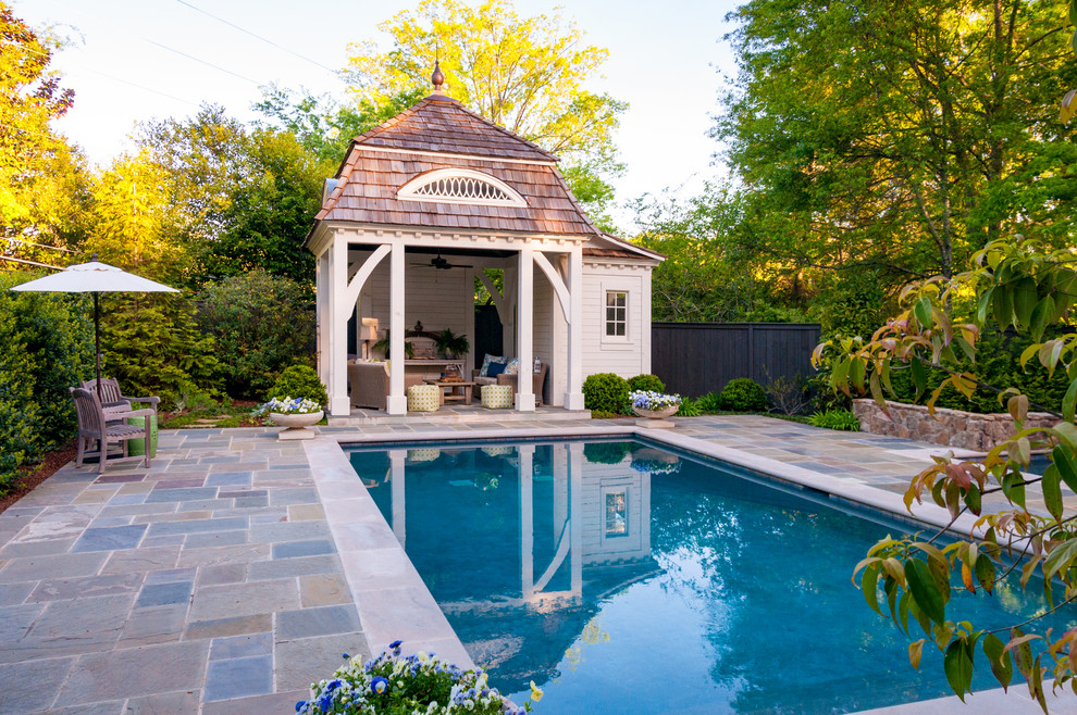 Cape Cod Inspired Pool House - Traditional - Pool - Birmingham - by ...