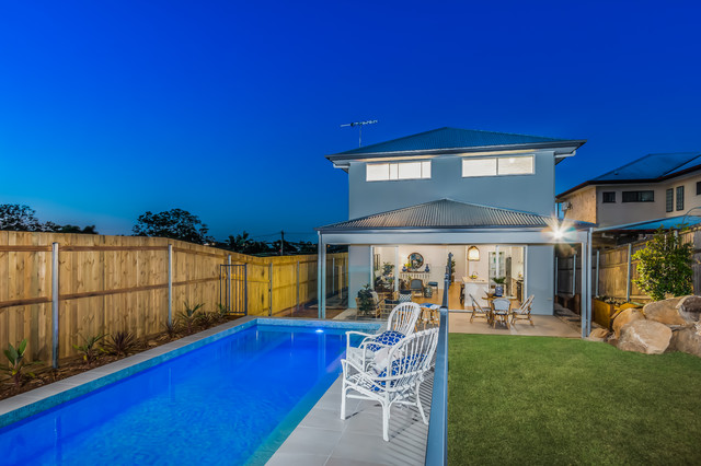 Carina Heights Hamptons Style - Beach Style - Pool - Townsville - by ...