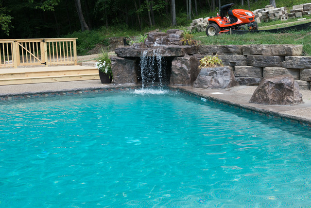 Cave Pool with Waterfall - Montagne - Piscine - Autres périmètres - par ...