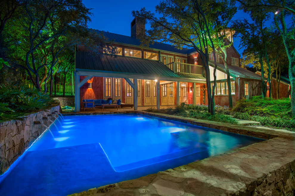 Charm to Farm-House - Farmhouse - Pool - Austin - by Artesian Custom ...