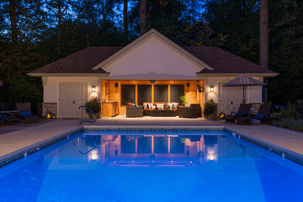 Chaska Pool House - Traditional - Pool - Minneapolis - by DURST & GANS ...