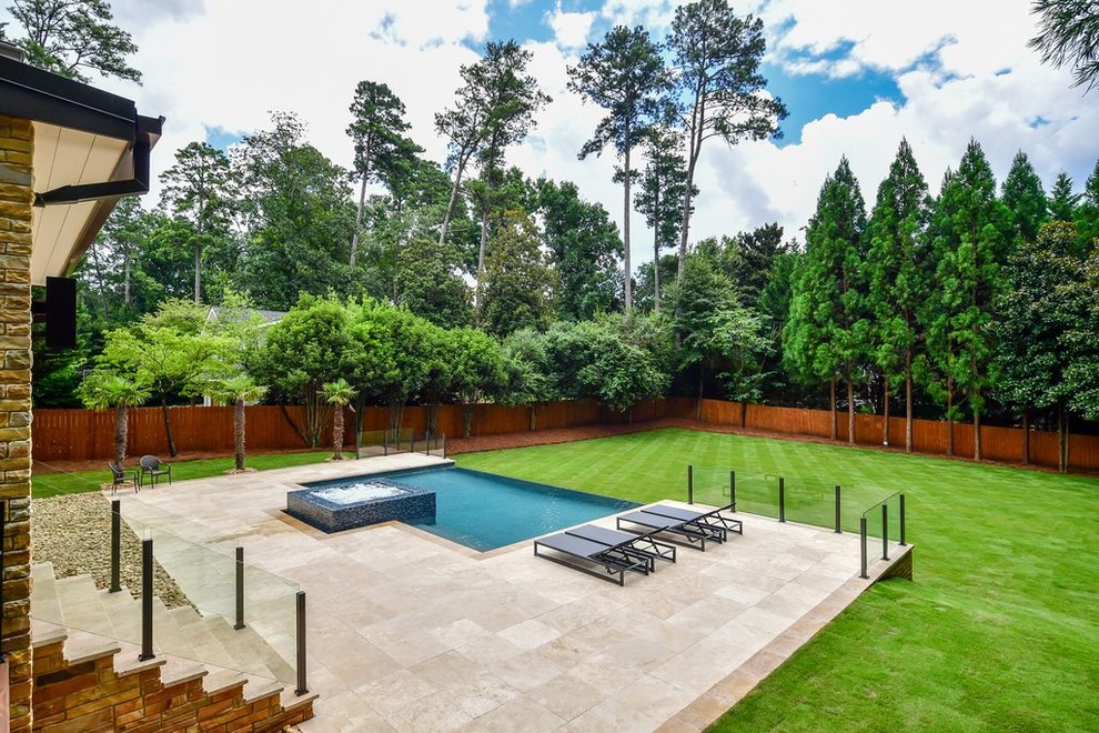 Chastain Park Infinity - Modern - Pool - Atlanta - by Blue Haven Pools ...