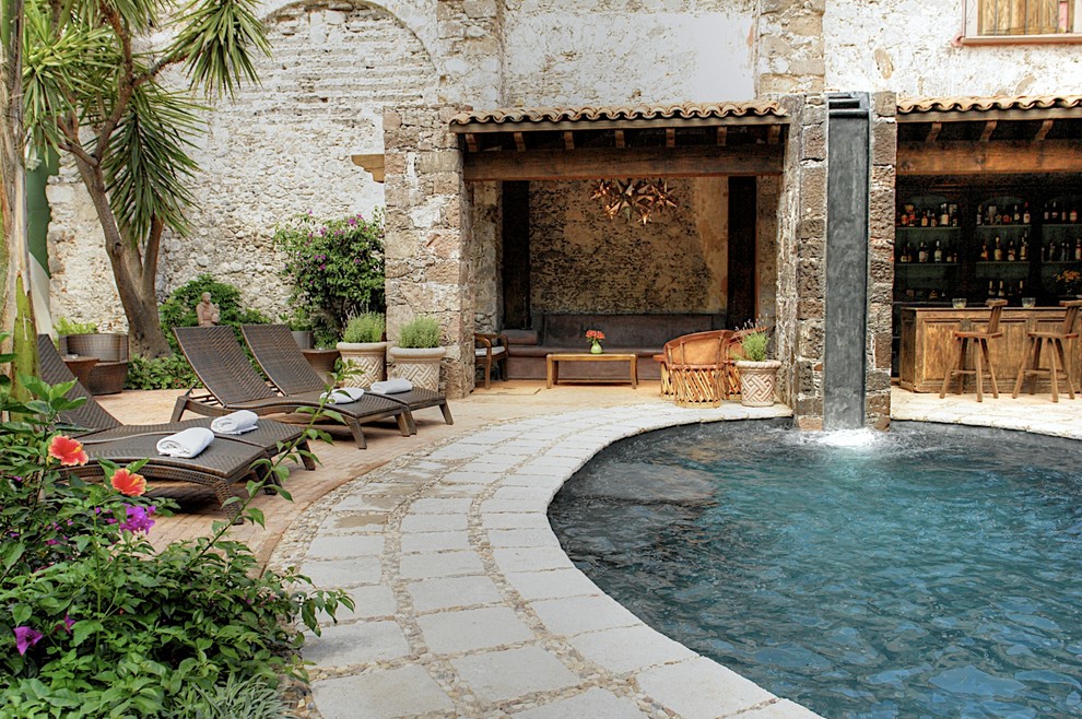 Cladding Stone Wall Veneers the 'Kronos Stone' - Mediterranean - Pool ...