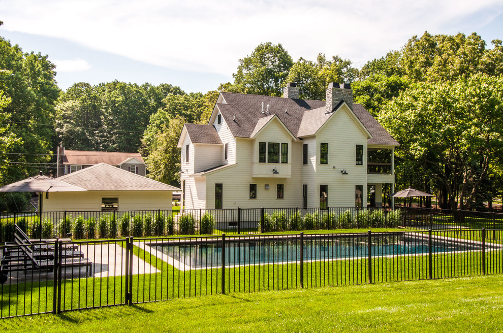 Classic Build - Farmhouse - Pool - New York - by David A. Ewald Designs ...