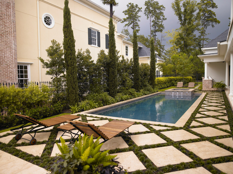 Classic Elegance - Traditional - Pool - Houston - by Texas Pools | Houzz