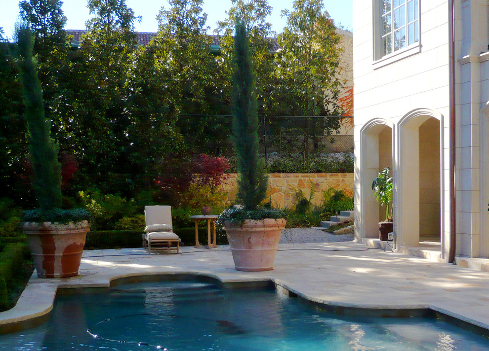 Classic French House - Traditional - Pool - Dallas - by Richard ...